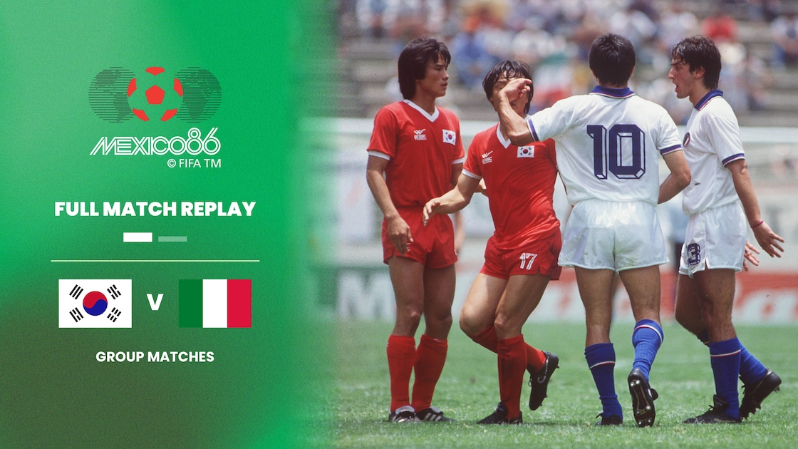 Korea Republic v Italy | Group Matches | 1986 FIFA World Cup Mexico ...