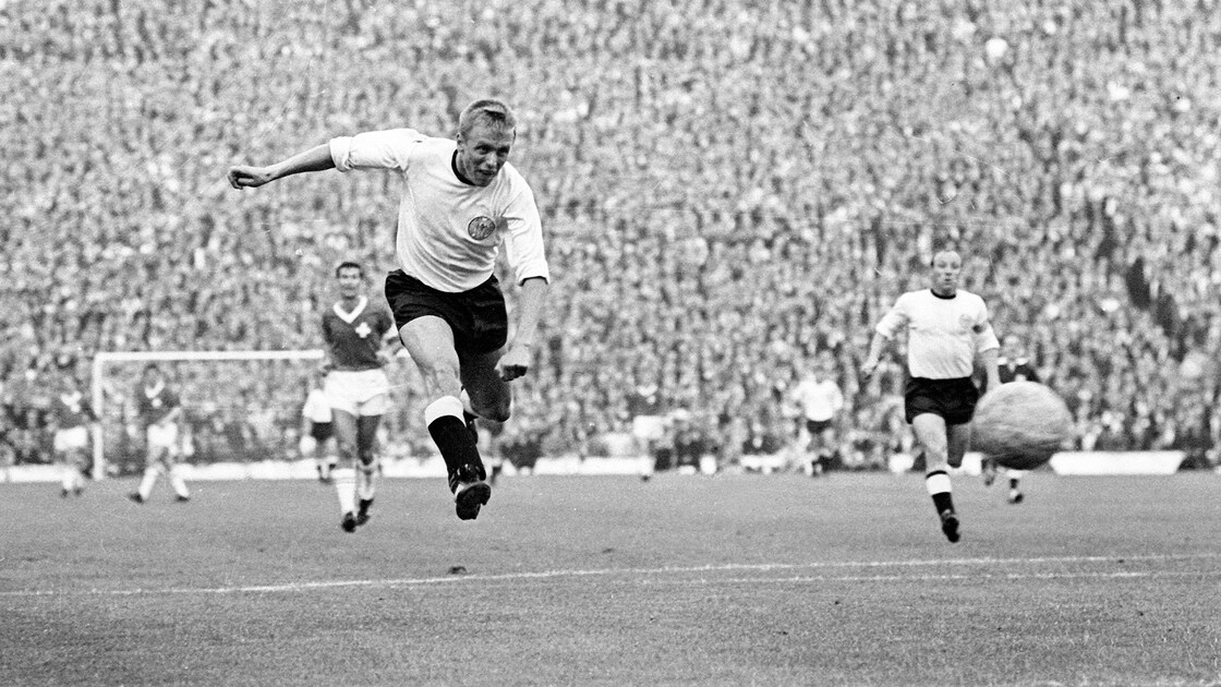 Sigfried Held Goal 16' | Germany FR v Switzerland | 1966 FIFA World Cup ...