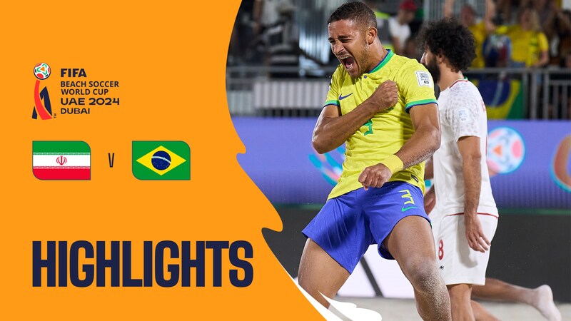 IR Iran v Brazil | Semi-finals | FIFA Beach Soccer World Cup UAE 2024 ...