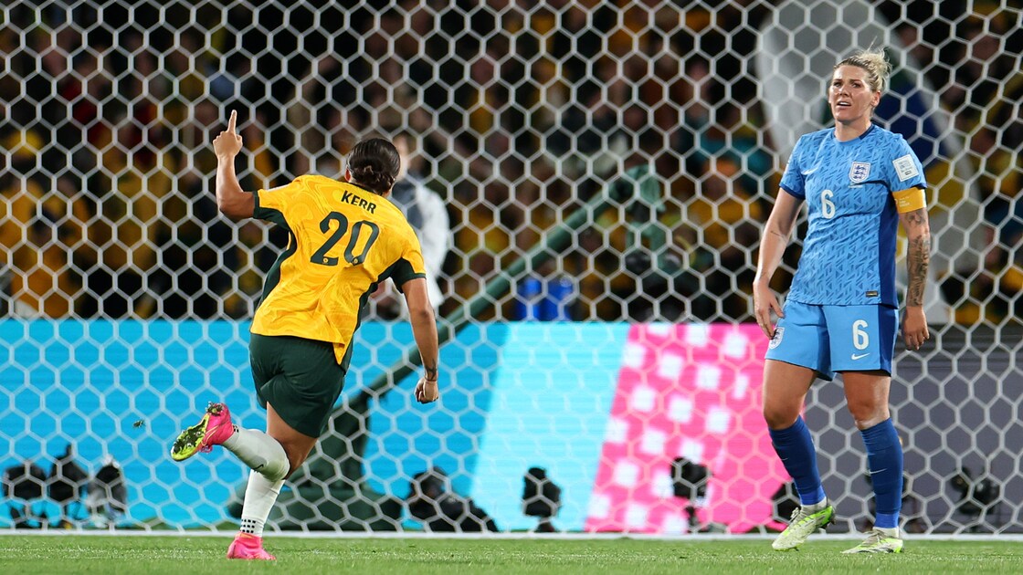 Sam Kerr Goal 63' | Australia v England | FIFA Women's World Cup ...