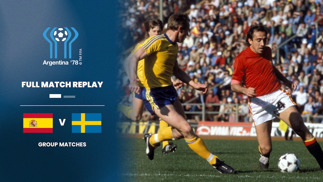 Spain v Sweden| First Round | 1978 FIFA World Cup Argentina™ | Full ...