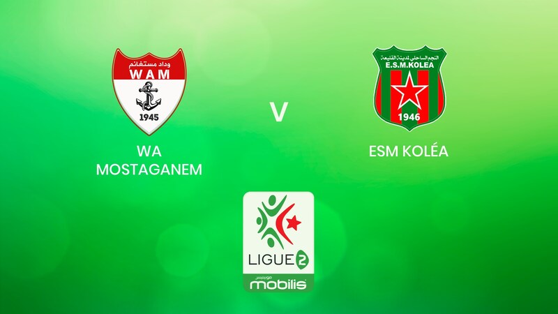 WA Mostaganem v ESM Koléa | Ligue 2 2024/25 | Algeria | Full Match Replay