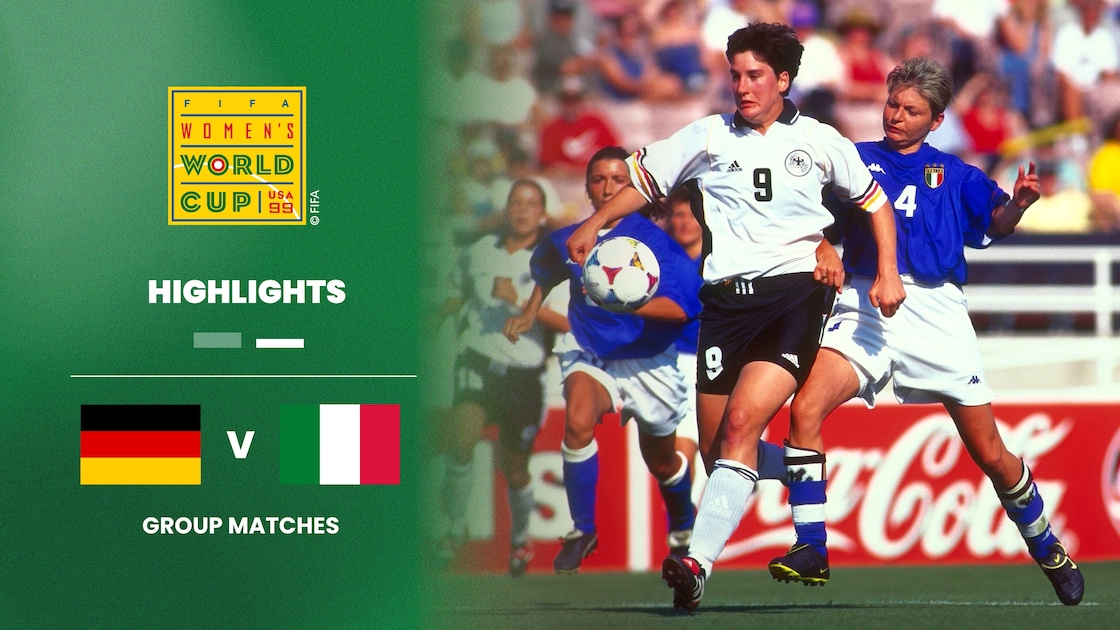 Germany v Italy | Group B | FIFA Women's World Cup USA 1999™ | Highlights