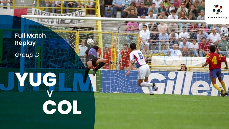 Yugoslavia v Colombia | Group Matches | 1990 FIFA World Cup Italy ...