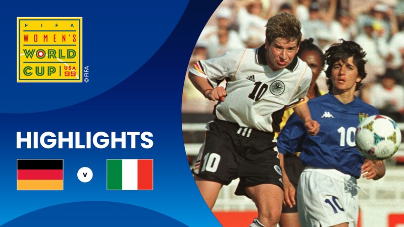 Germany v Italy | Group B | FIFA Women's World Cup USA 1999™ | Highlights