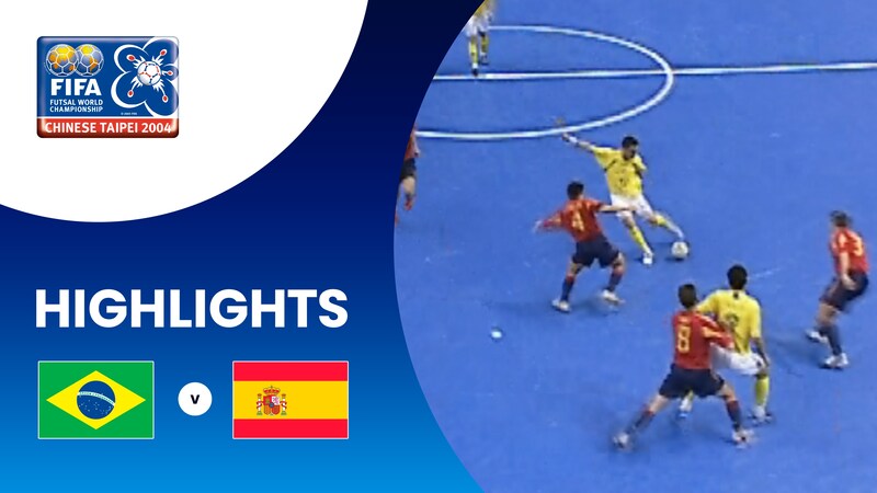 Brazil v Spain | Semi-finals | FIFA Futsal World Championship Chinese Taipei 2004™ | Highlights