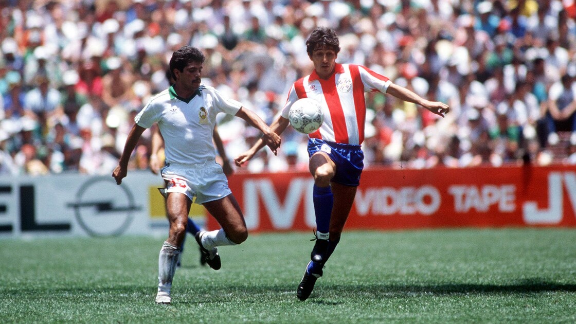 Julio César Romero Goal 85' | Mexico vs Paraguay | 1986 FIFA World Cup ...