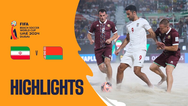 IR Iran v Belarus | Play-off for third place | FIFA Beach Soccer World ...